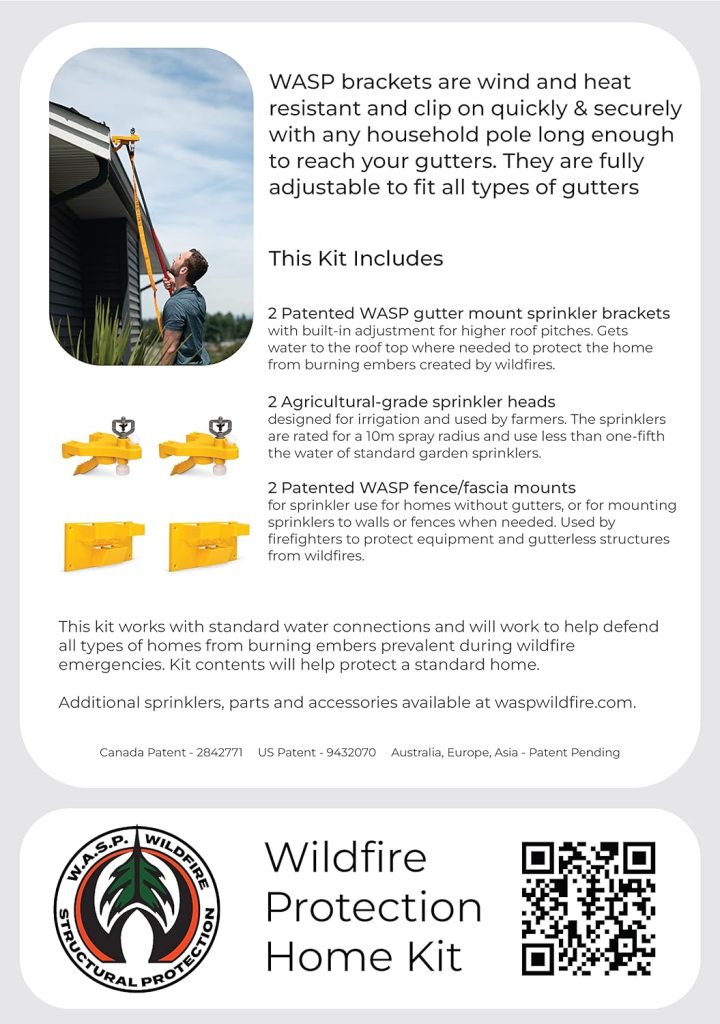 WASP Wildfire Protection Kits - Canada's Log & Wood Home Store