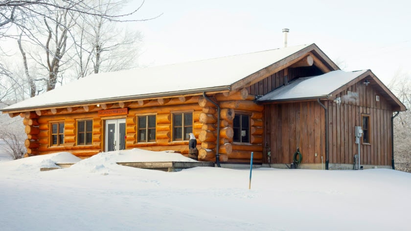 Winter Log Cabin Tips - Canada's Log & Wood Home Store